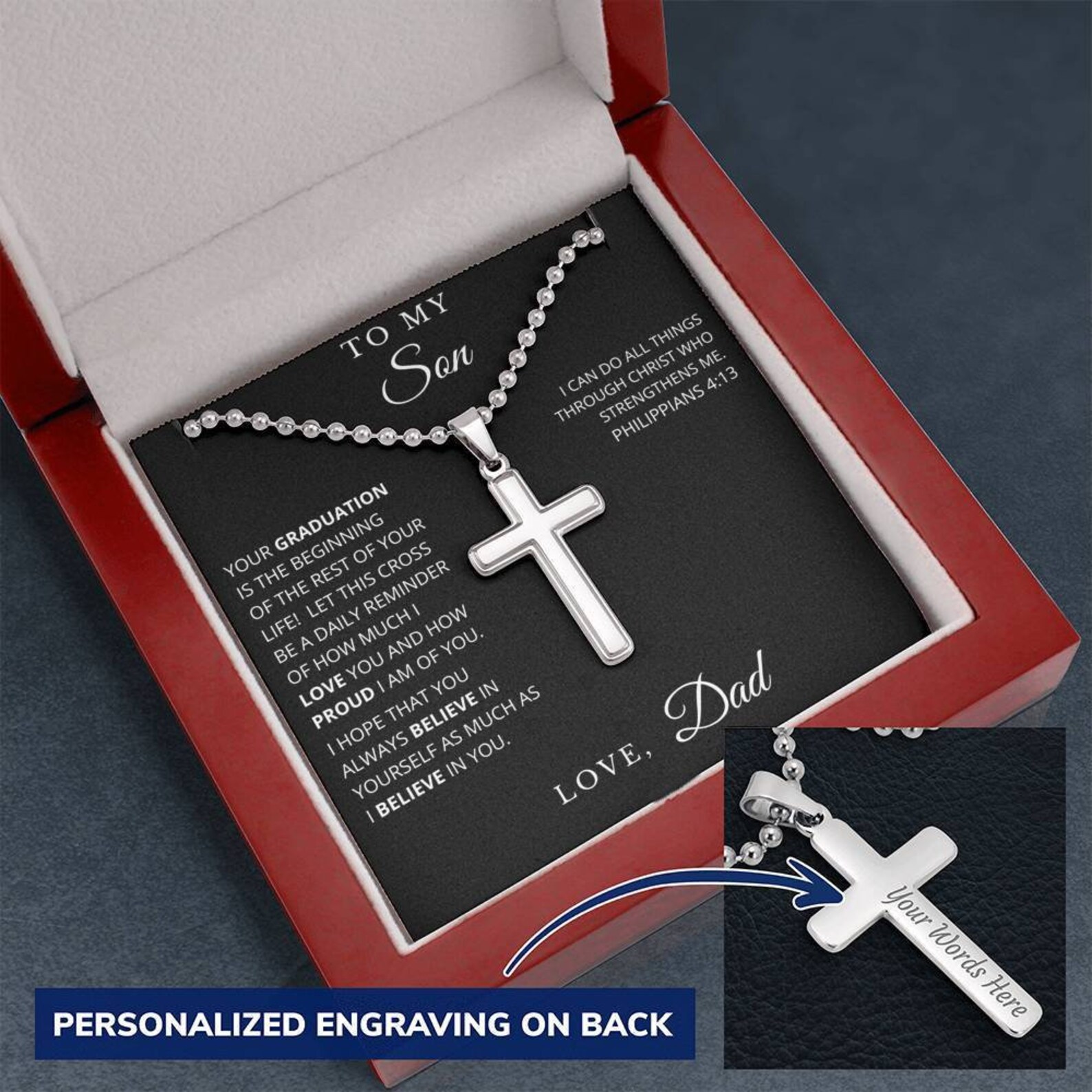 Graduation Gift for Son From Dad Personalized to My Son | Etsy