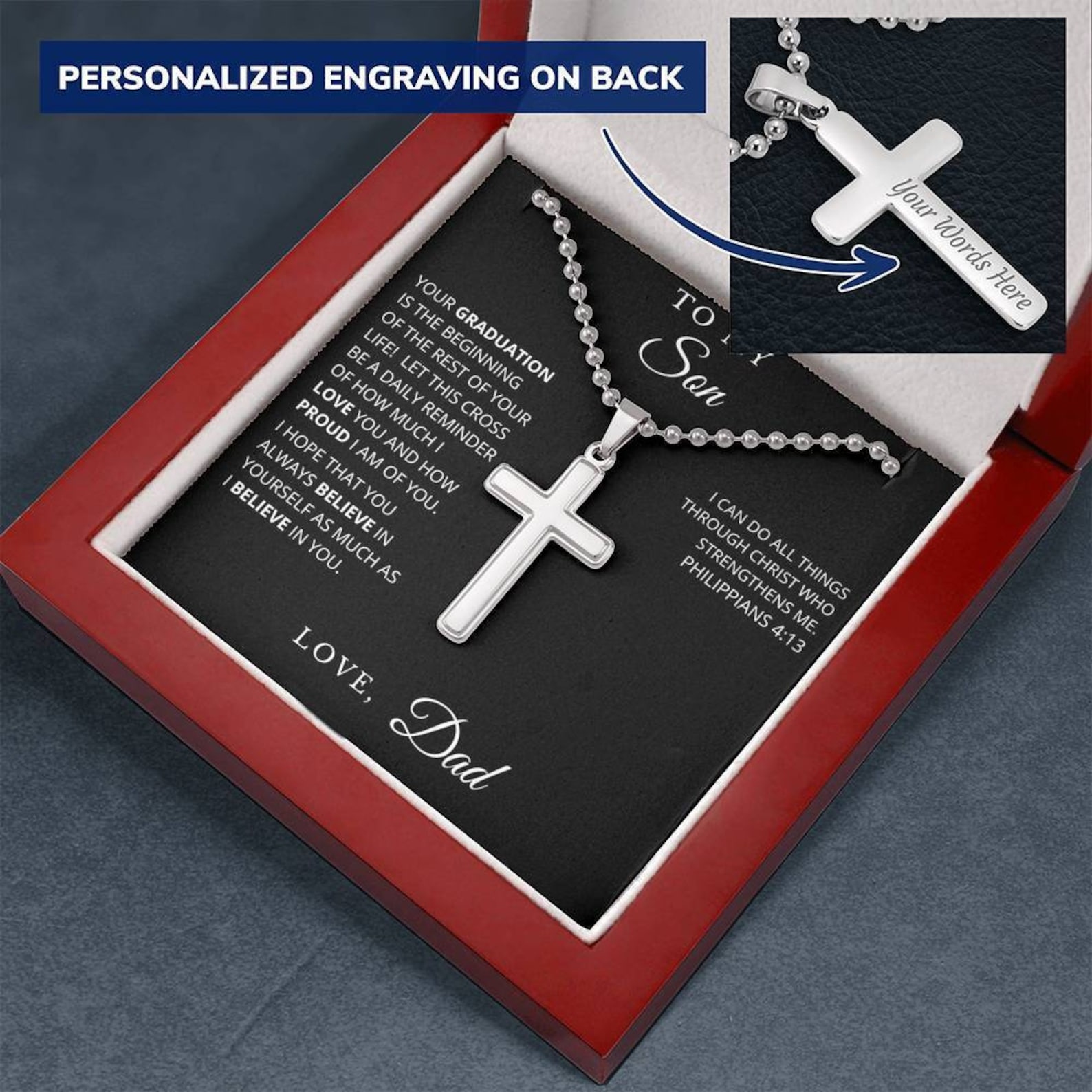 Graduation Gift for Son From Dad Personalized to My Son | Etsy