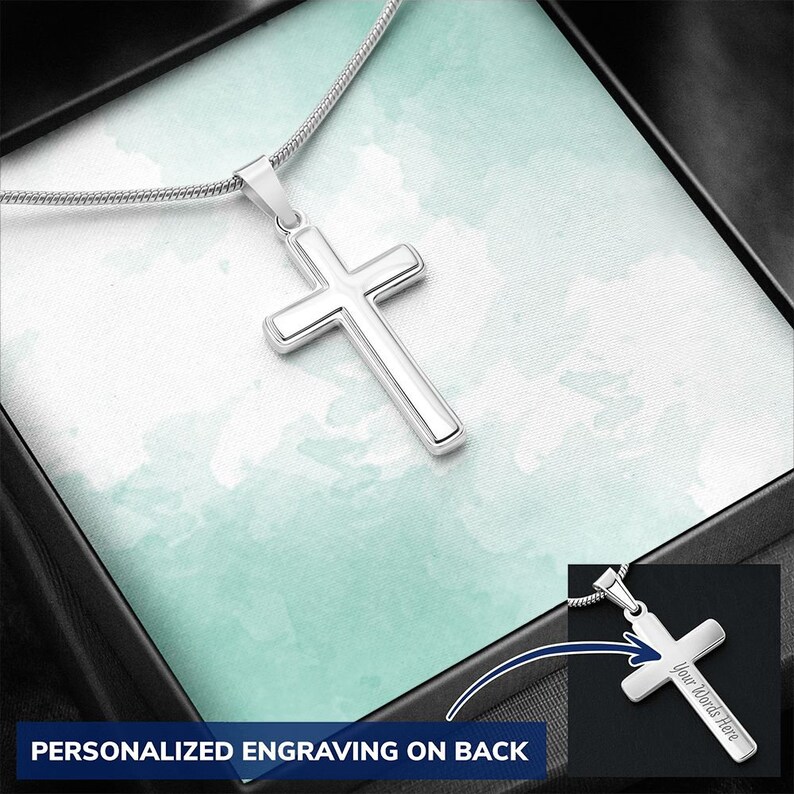 Womens Cross Necklace Cross Necklace Silver Silver Cross - Etsy