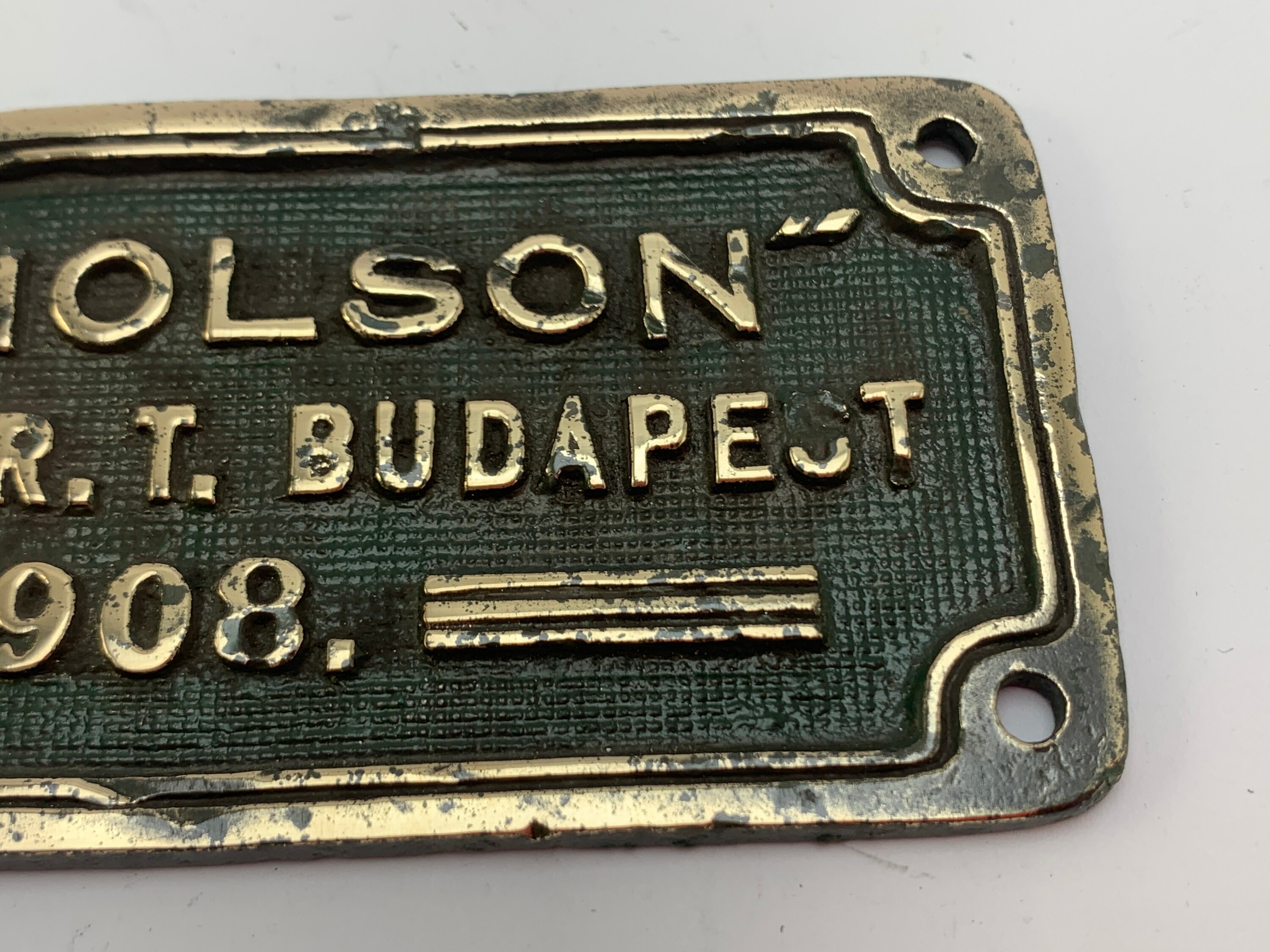 Original Vintage Hungary Nicholson Sign - Etsy