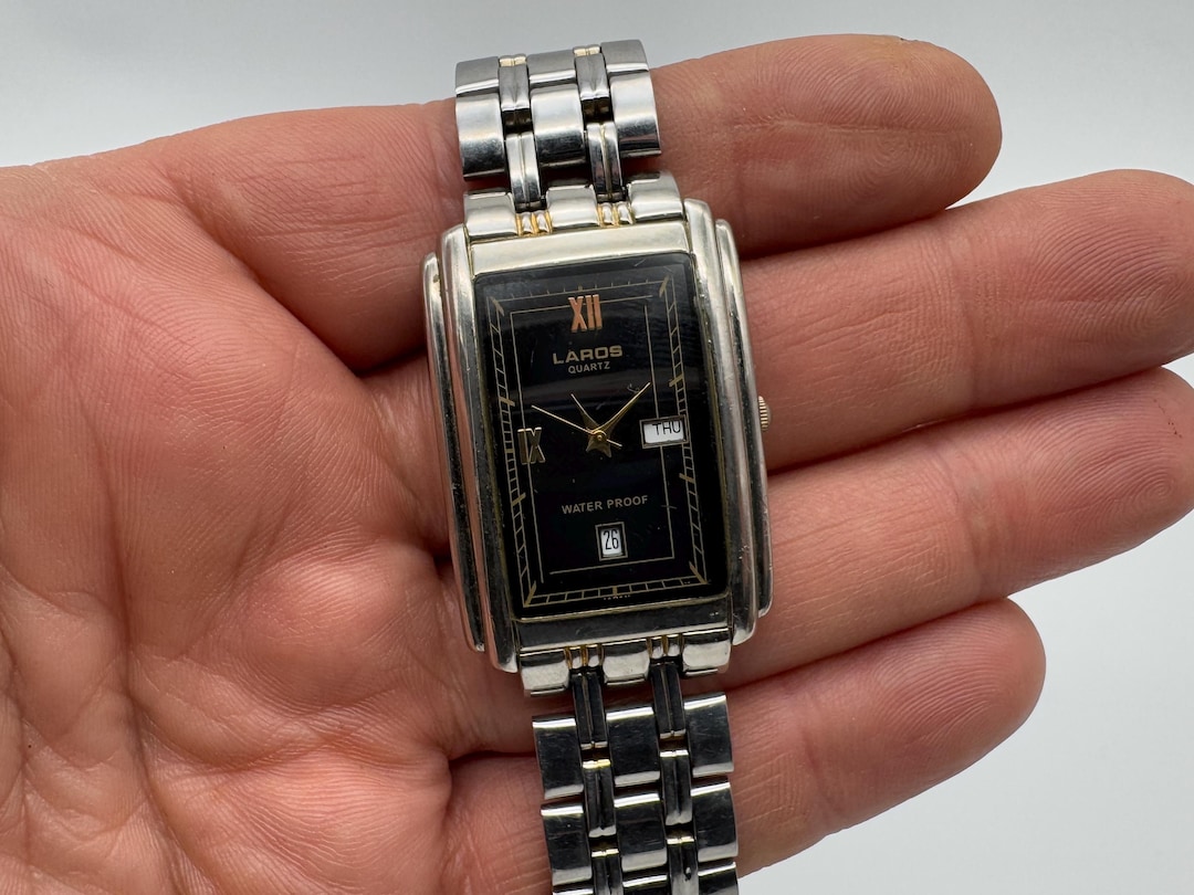Vintage Laros Quartz Waterproof Wrist Watch - Etsy
