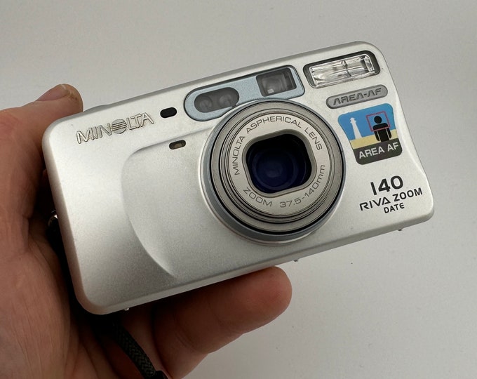 Minolta 140 Riva Zoom Point & Shoot Film Camera - Etsy