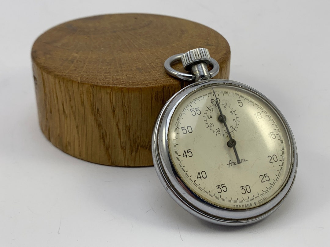 Vintage USSR Mechanical Chronometer, Stopwatch, Timer Agat - Etsy