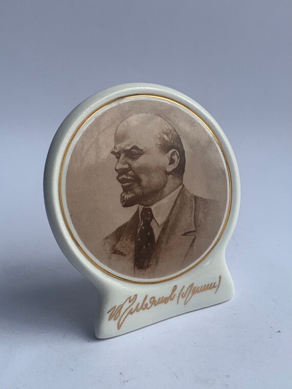 Fine Art Ceramics Art & Collectibles Vintage Lenin Table Plaque ...
