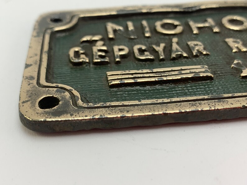 Original Vintage Hungary Nicholson Sign - Etsy