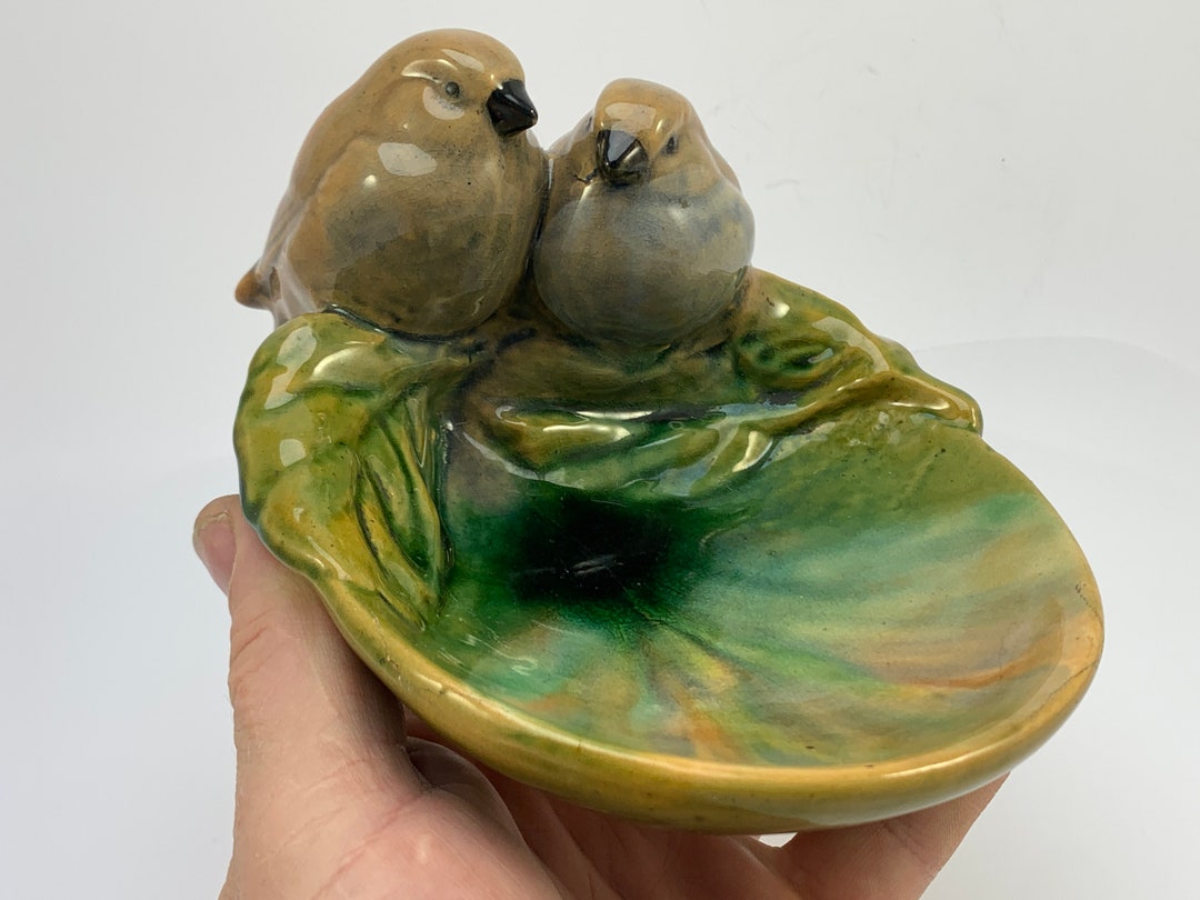 Vintage USSR Gzhel Ceramic Ashtray Birds - Etsy