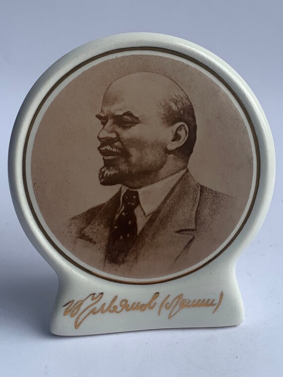 Fine Art Ceramics Art & Collectibles Vintage Lenin Table Plaque ...