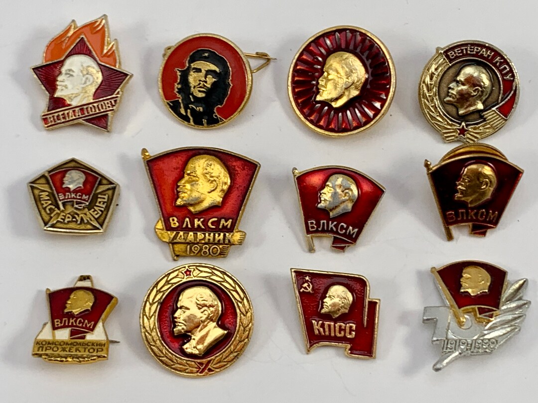 Set of 12 Vintage USSR Pins - Etsy