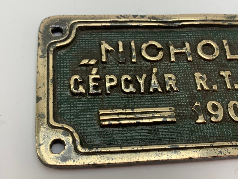 Original Vintage Hungary Nicholson Sign - Etsy