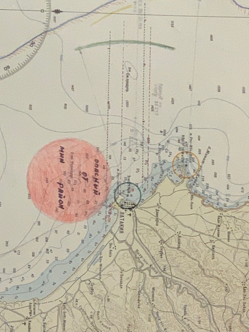 Vintage USSR Original Naval Military Map of Mediterranean Sea - Etsy