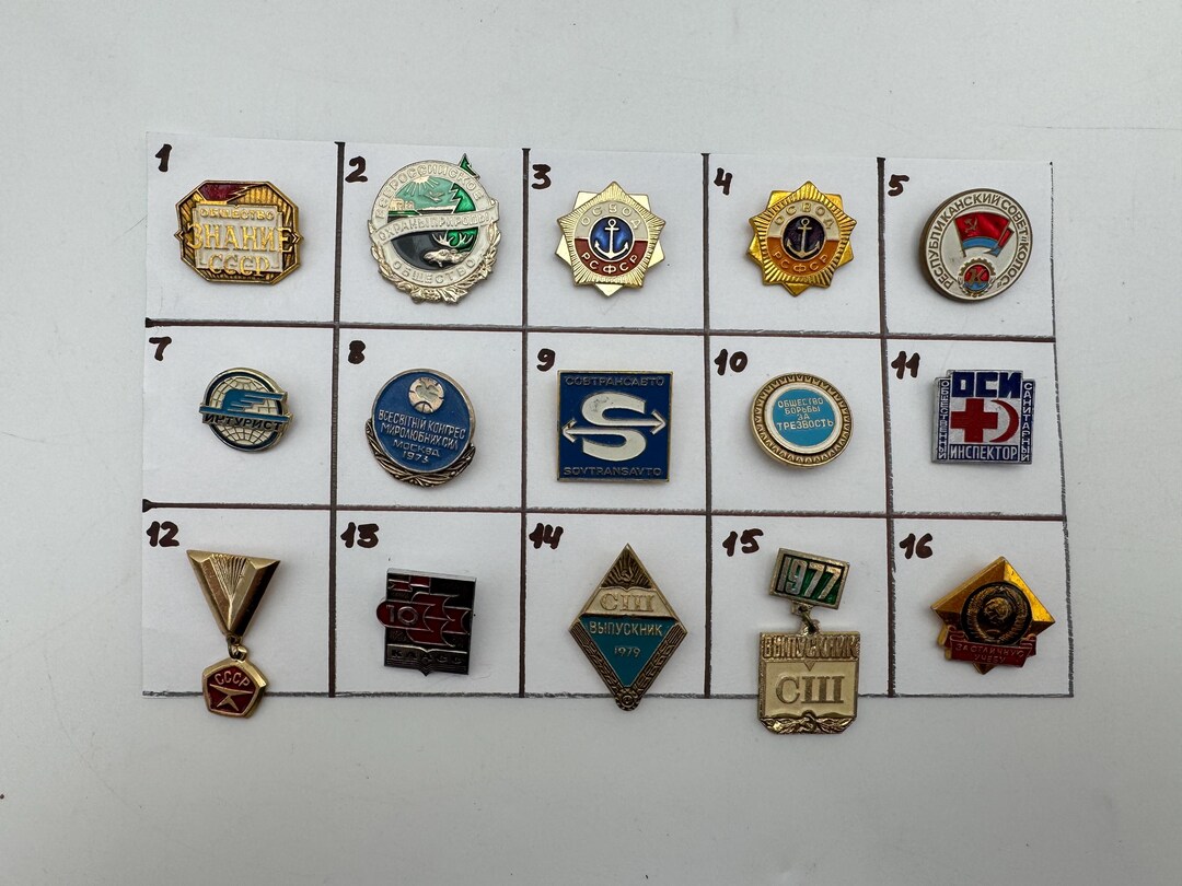 Vintage USSR Pins - Etsy