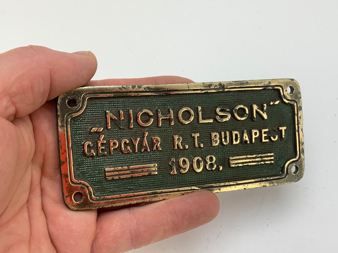 Original Vintage Hungary Nicholson Sign - Etsy
