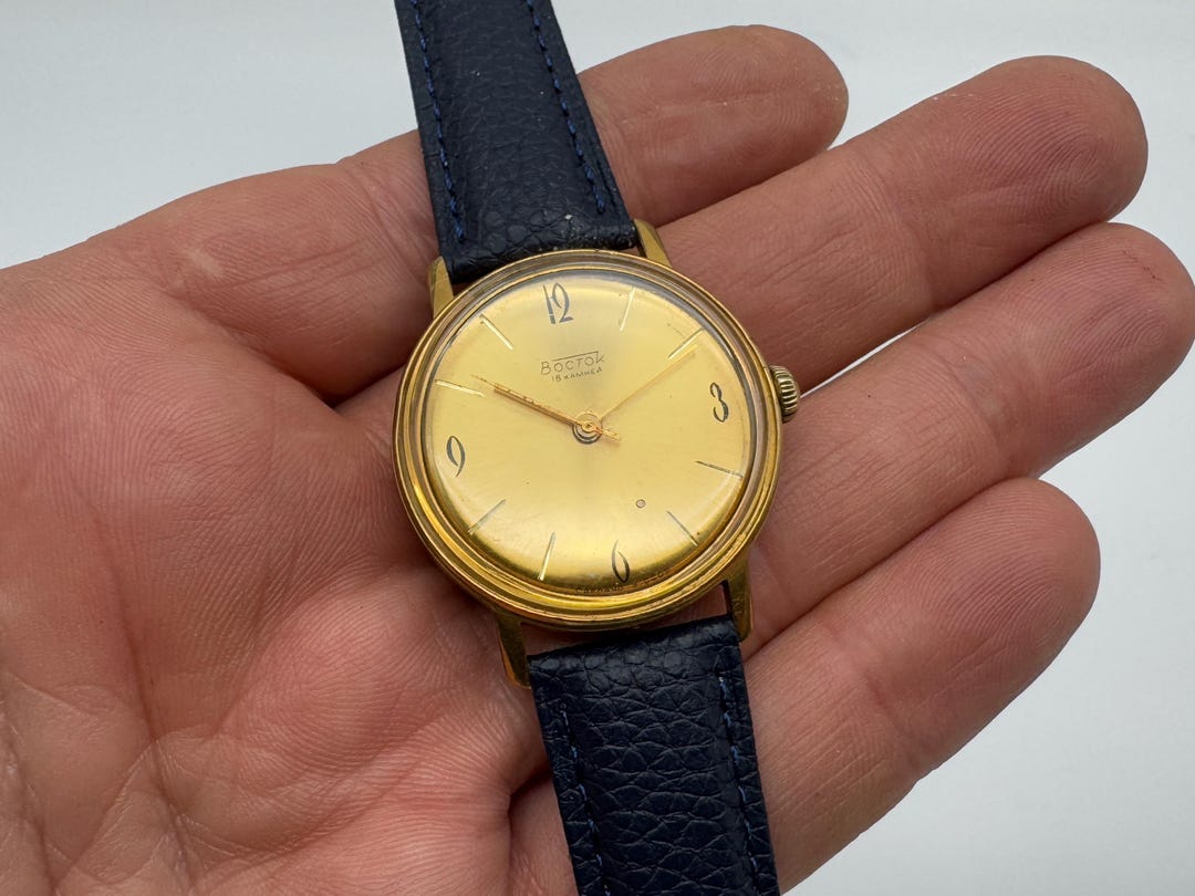 Vostok 18 Jewels USSR Gold-plated 20 Microns Wrist Watch - Etsy
