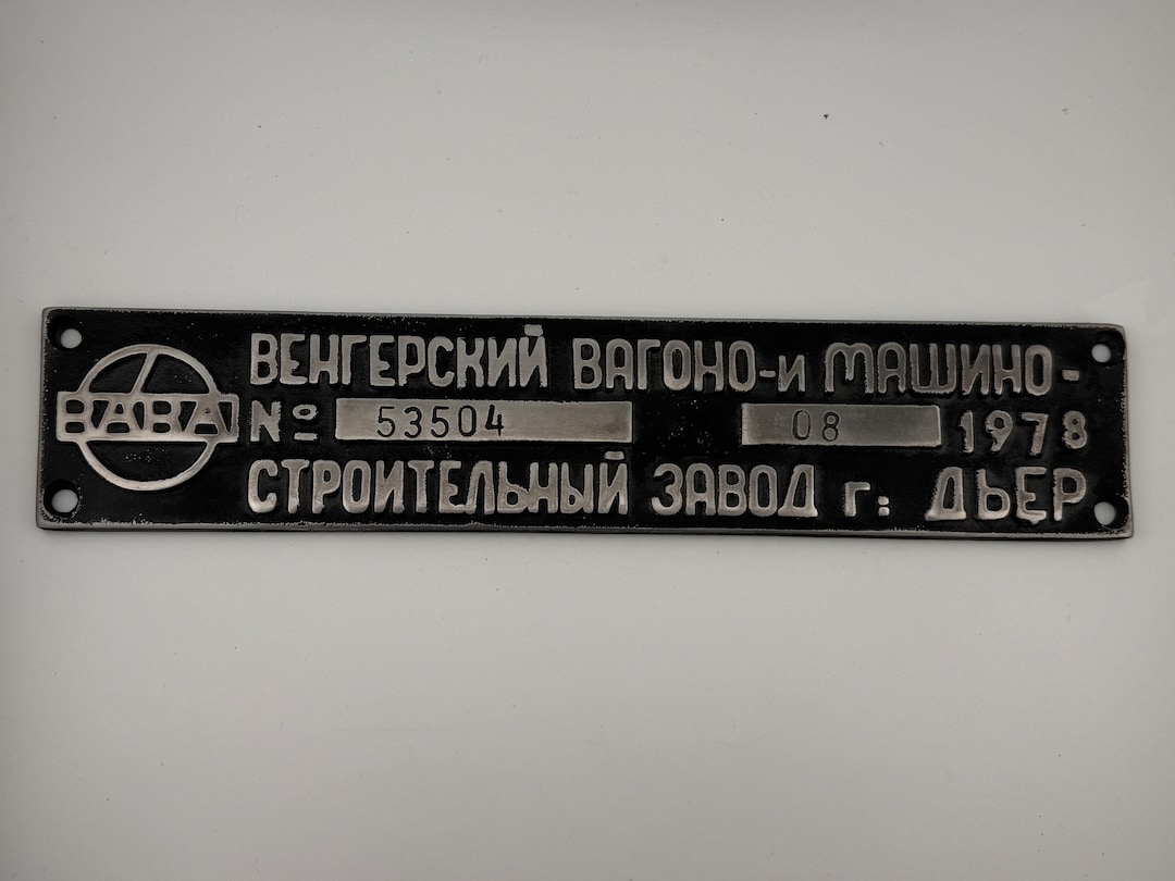 Original Vintage USSR Railway Sign Plate - Etsy