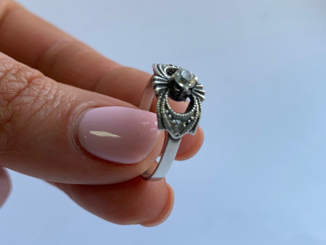 Vintage Silver 925 Ring - Etsy