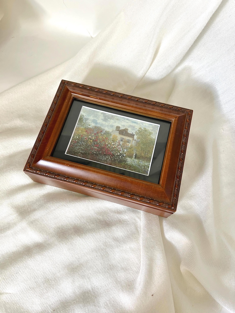 Vintage Sankyo Wooden Musical Photo Box With Photo Frame - Etsy