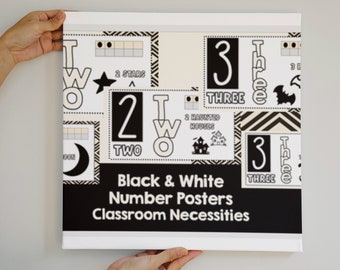 BOHO Number Posters 0-20 - Etsy