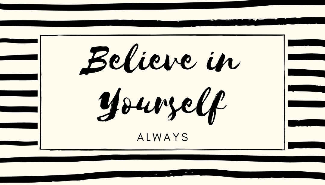 PRINTABLE believe in Yourself Wall Art - Etsy