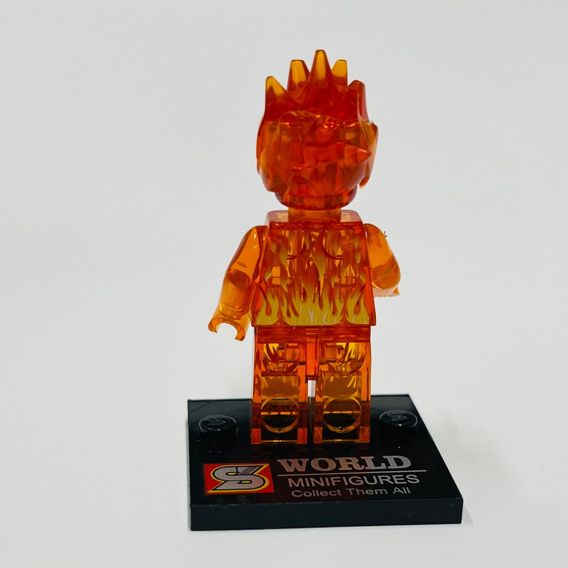 Human Torch From The Fantastic Four Custom Lego Compatible | Etsy