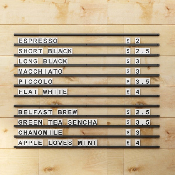 Cafe Menu Board - Etsy