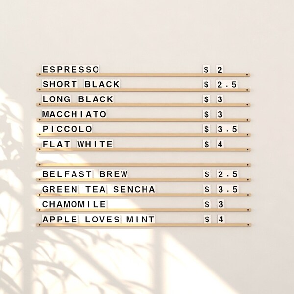 Cafe Menu Board - Etsy