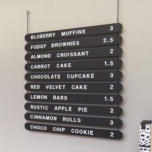 Hanging Menu Sign, Magnet Letter Board Cafe Wall Menu, Hanging Cafe ...