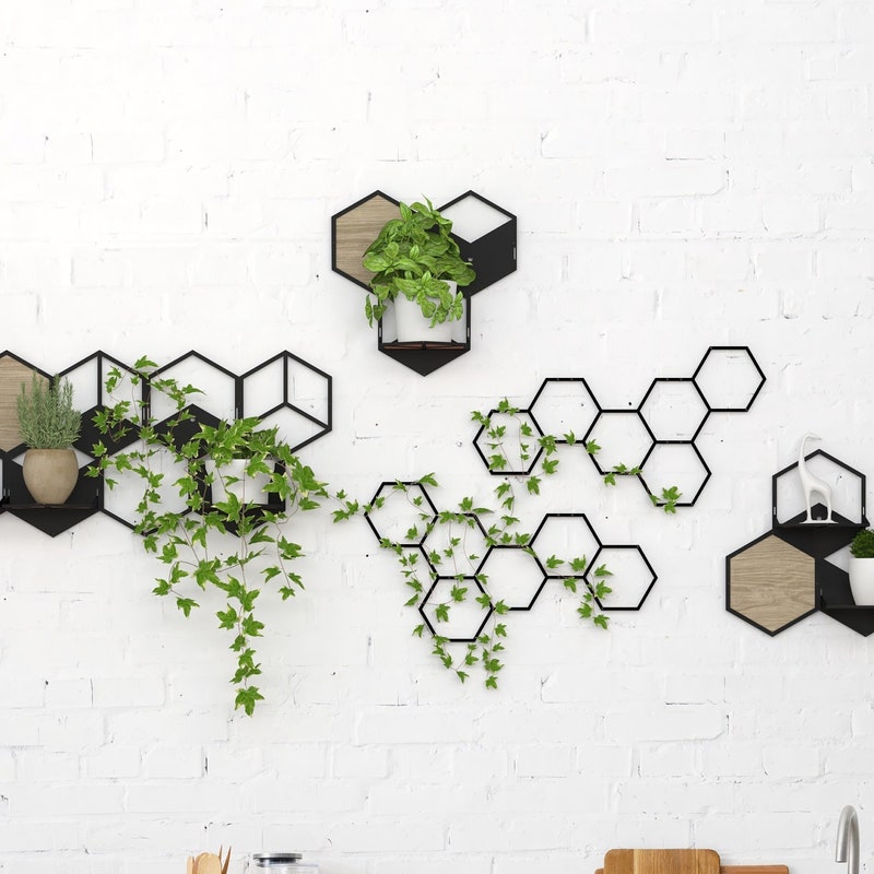 Geometric Wall Planter - Etsy