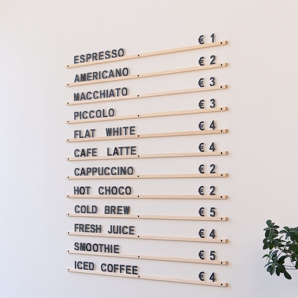 Display With Changeable Letters - Etsy