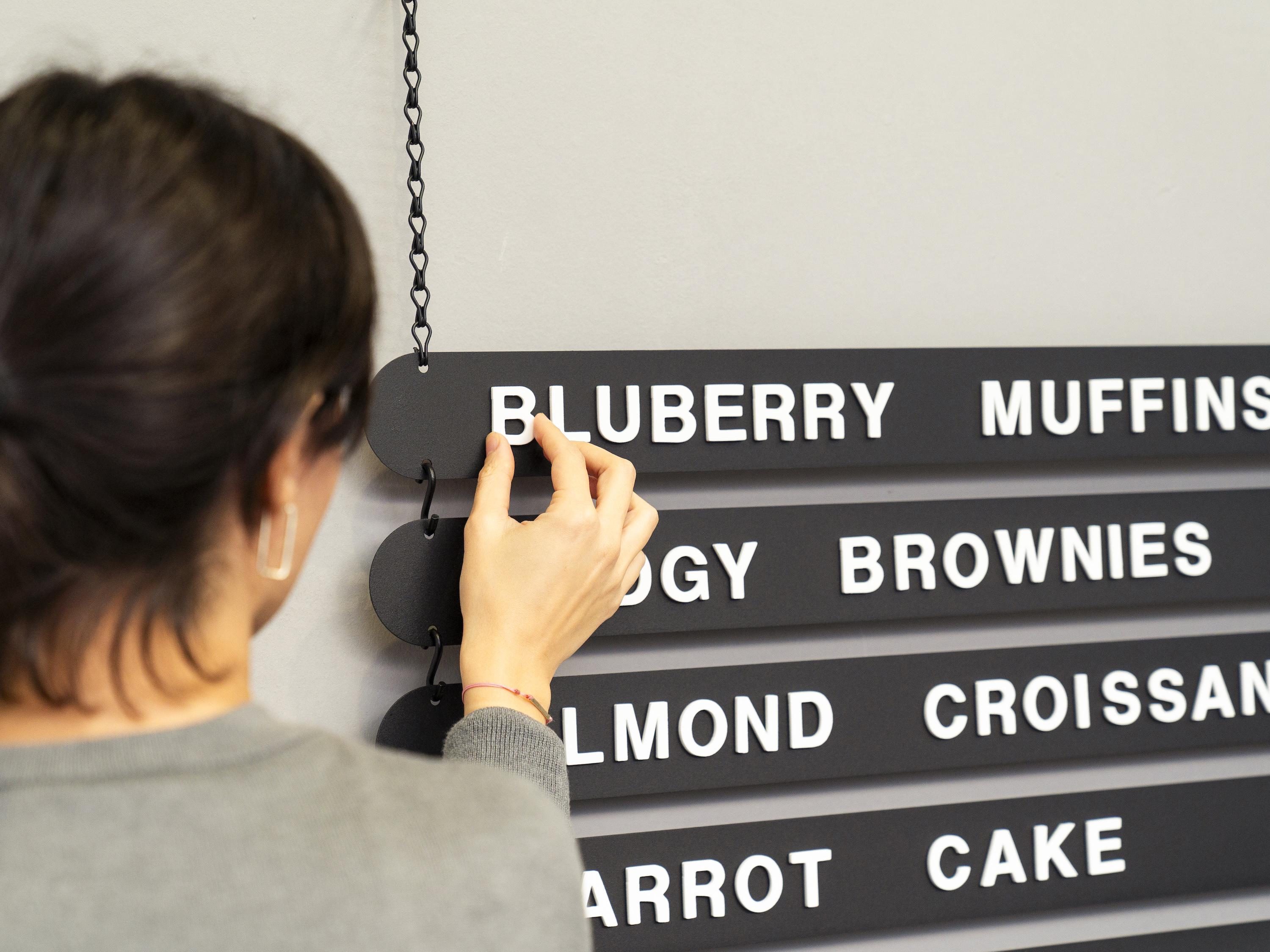 Hanging Menu Sign, Magnet Letter Board Cafe Wall Menu, Hanging Cafe ...