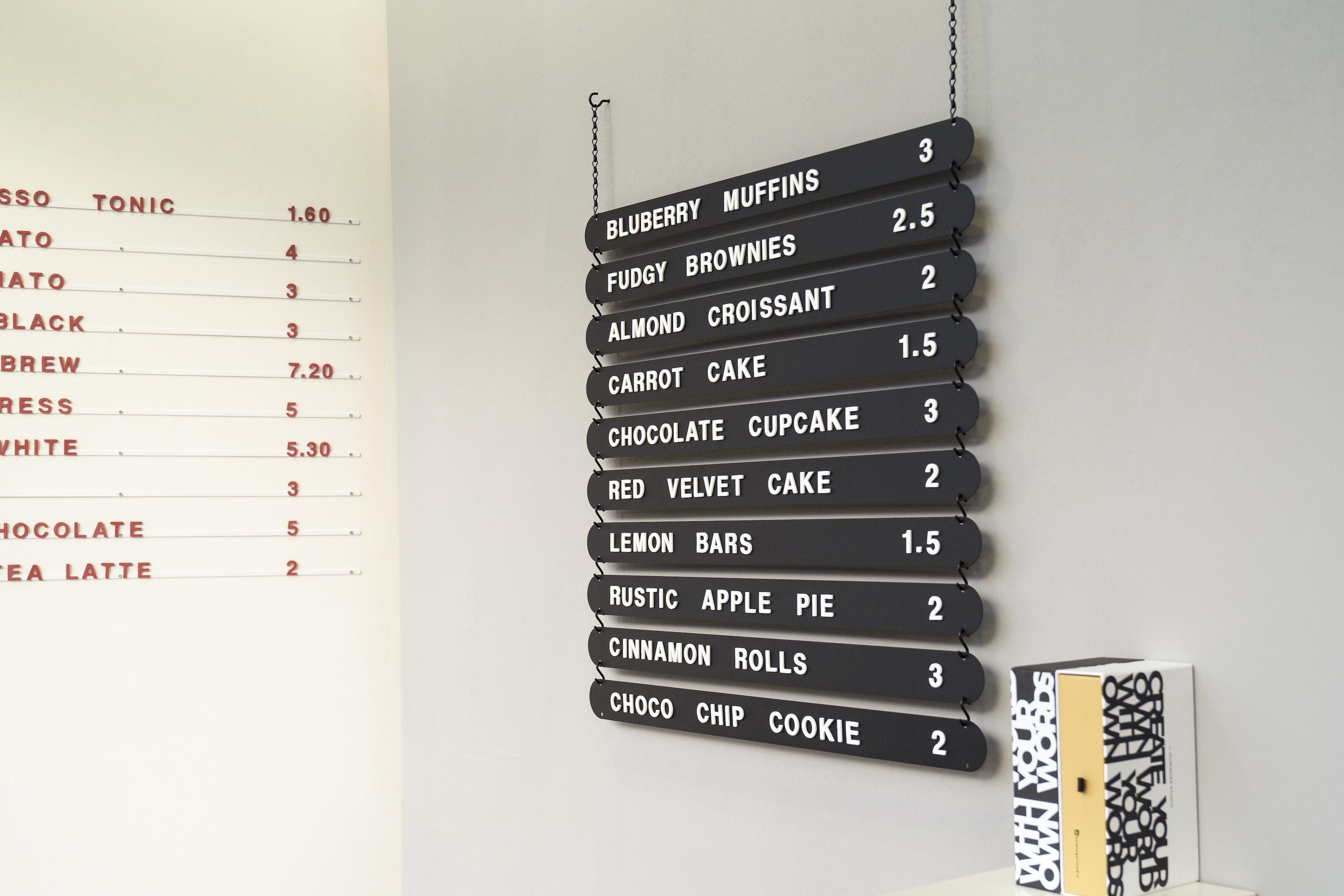 Hanging Menu Sign, Magnet Letter Board Cafe Wall Menu, Hanging Cafe ...