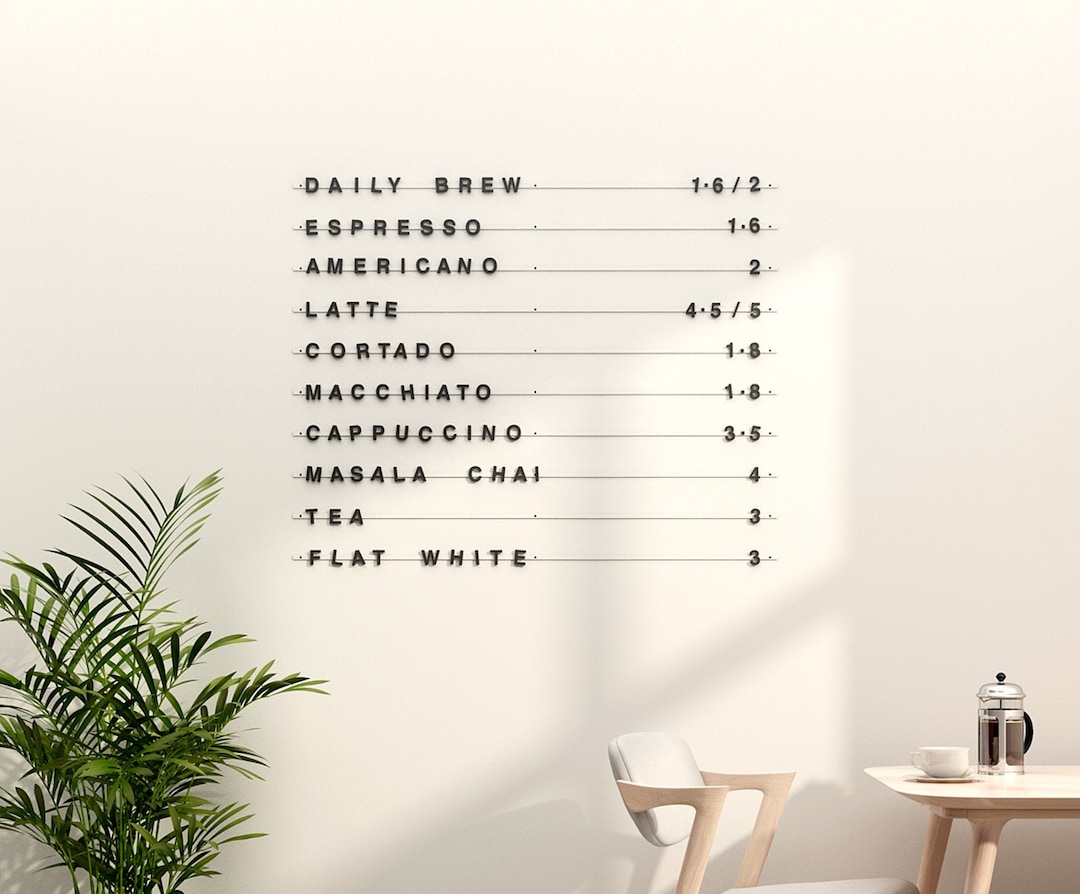 Magnet Letters Board, Magnet Menu Board, Cafe Menu Display Board ...