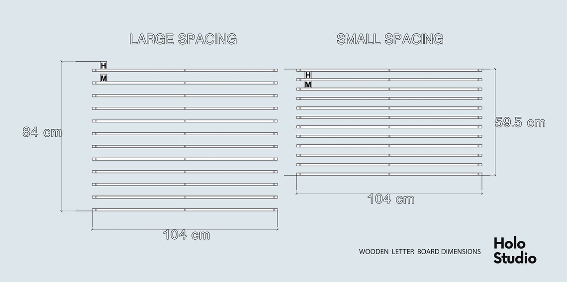 Cafe Menu Board Wooden Wall Menu Board Letter Tiles Display - Etsy