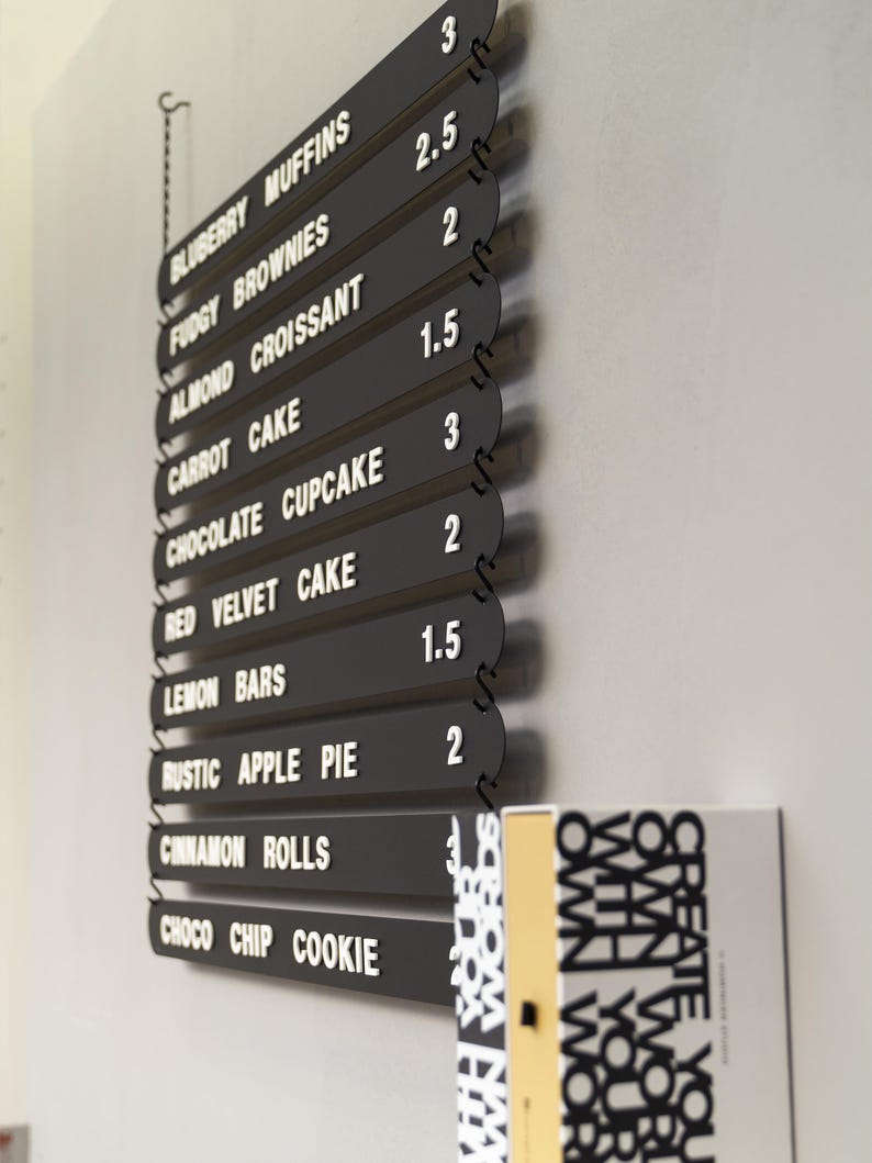 Hanging Menu Sign, Magnet Letter Board Cafe Wall Menu, Hanging Cafe ...