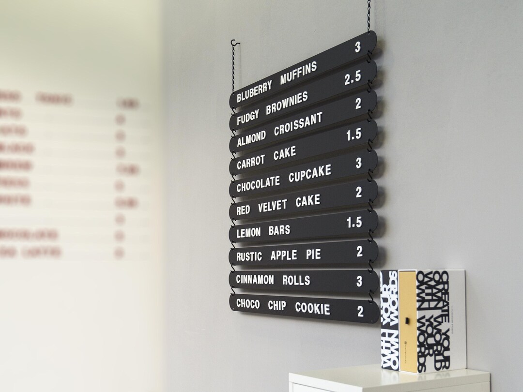 Hanging Menu Sign, Magnet Letter Board Cafe Wall Menu, Hanging Cafe ...