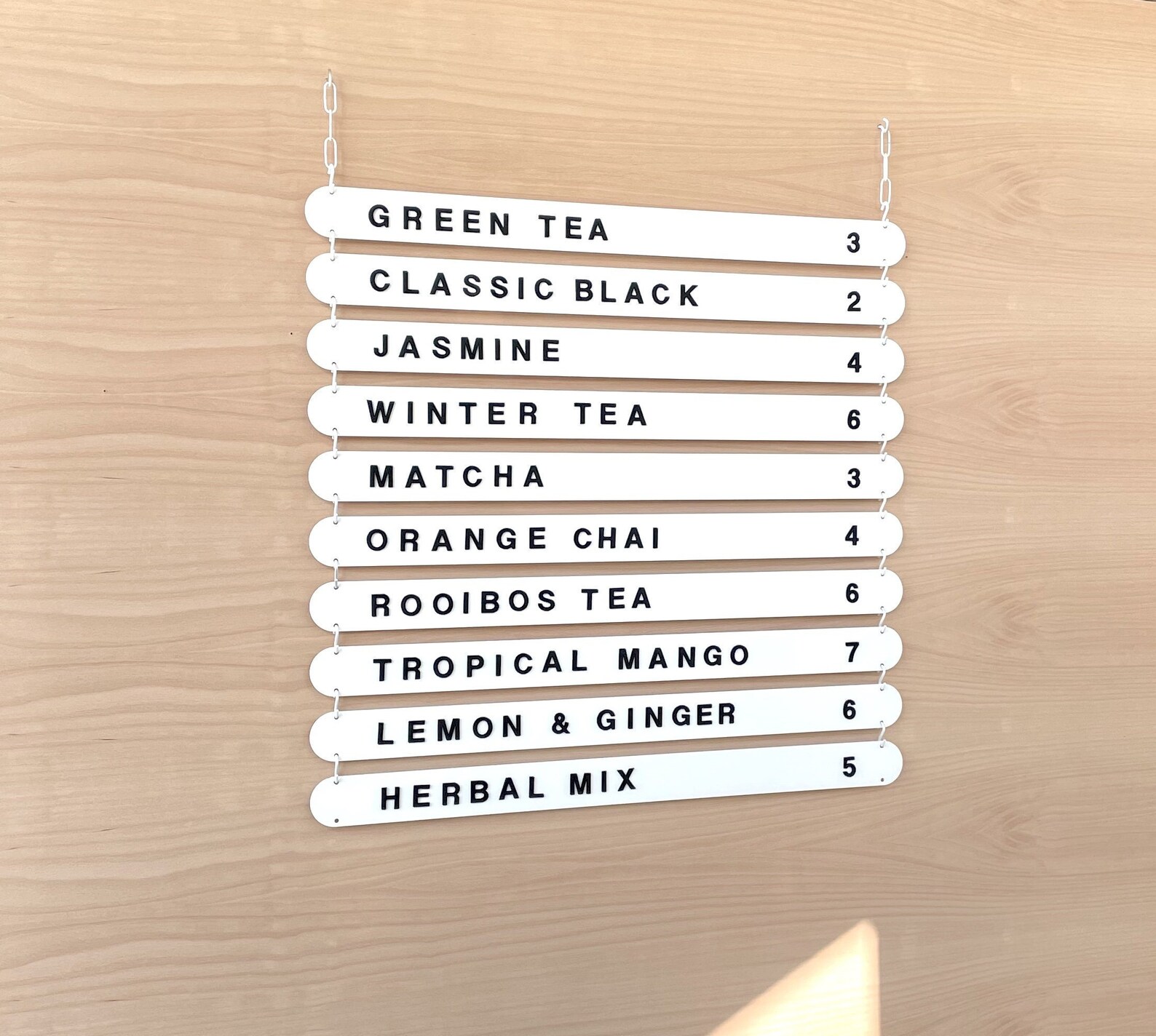 Hanging Menu Sign Magnet Letter Board Cafe Wall Menu Hanging - Etsy UK