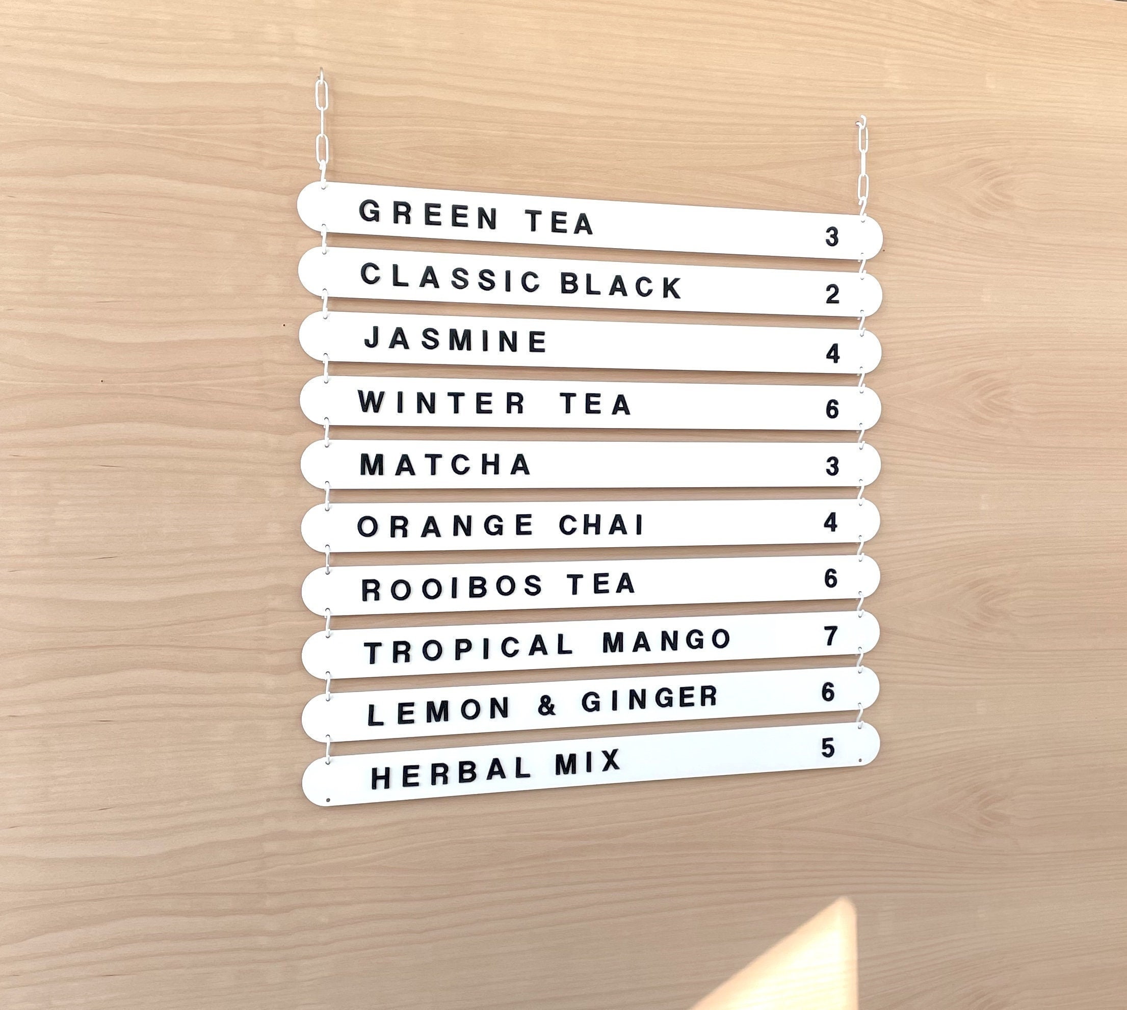 Letrero de menú colgante Tablero de letras magnético Menú de - Etsy México