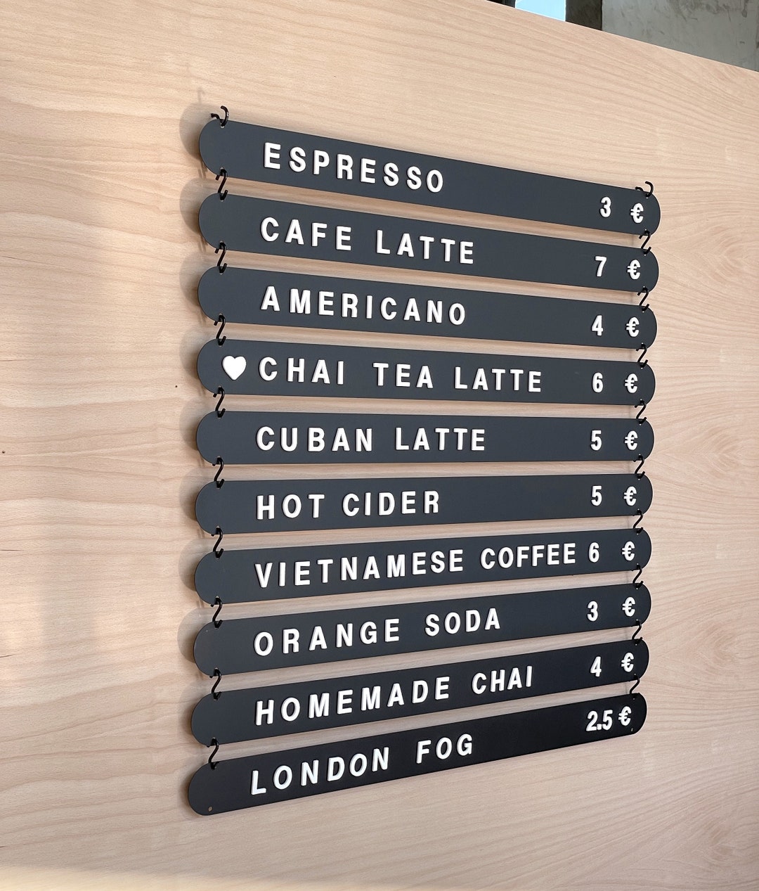 Hanging Menu Sign, Magnet Letter Board Cafe Wall Menu, Hanging Cafe ...