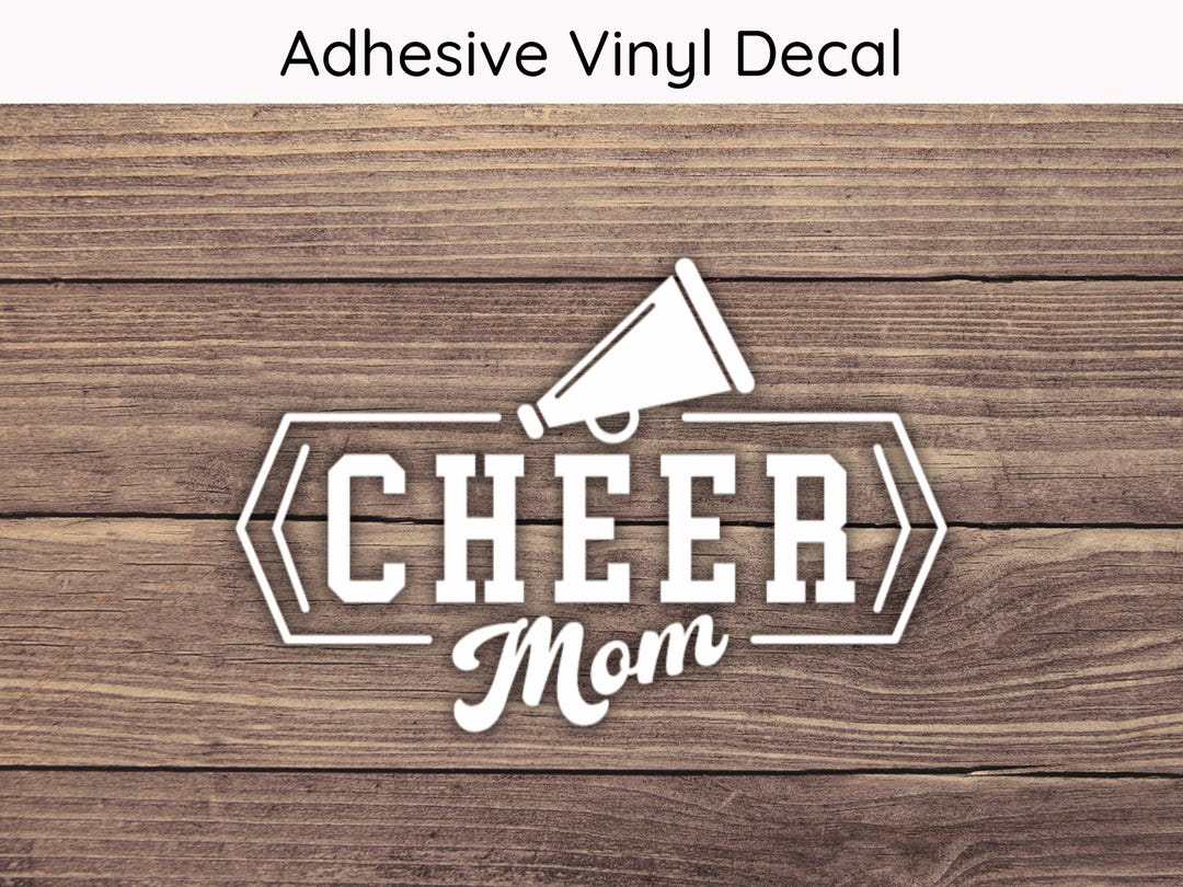 Cheer Mom Decal Design 3, Cheer Mom Sticker, Cheer Decal, Cheer Sticker ...