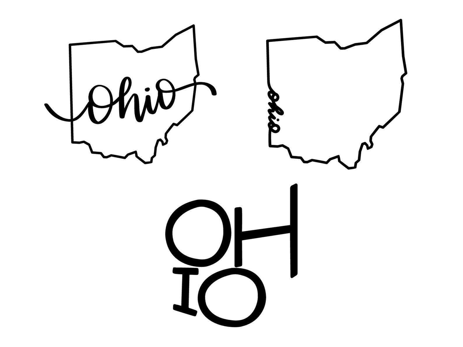 Ohio State Decal Multiple Sizes Car Decal Bumper Sticker - Etsy