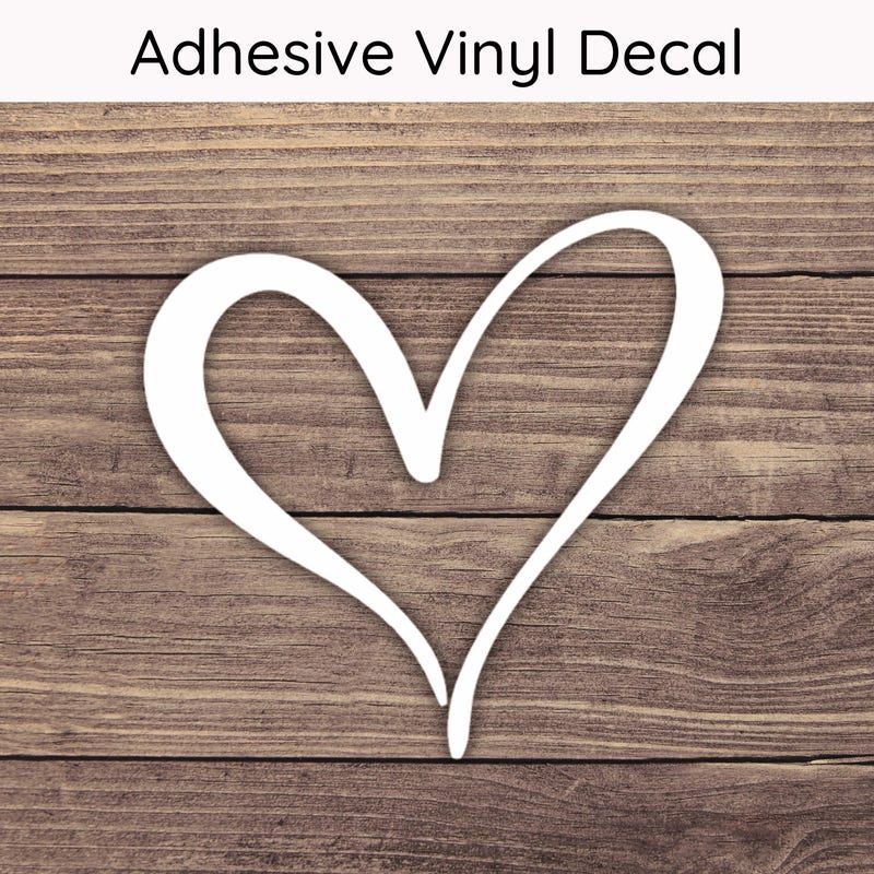 Heart Decal - Etsy