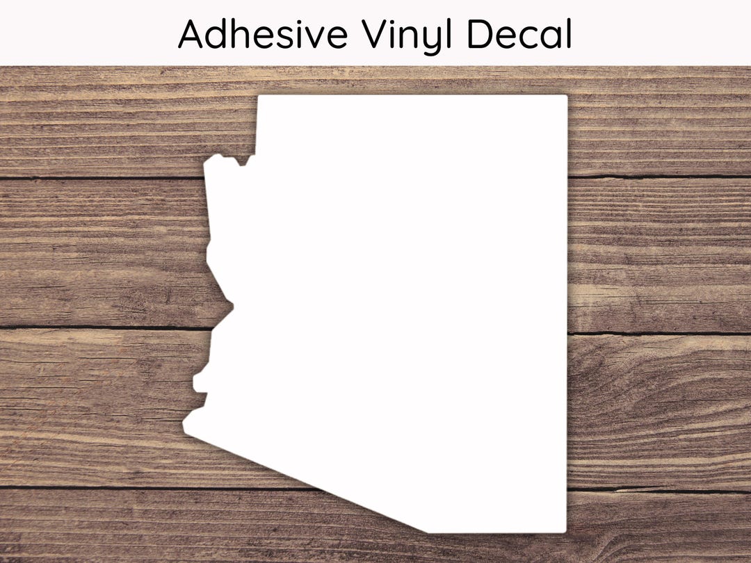 Arizona Silhouette Decal, Arizona Decal, Arizona Sticker, AZ Vinyl ...