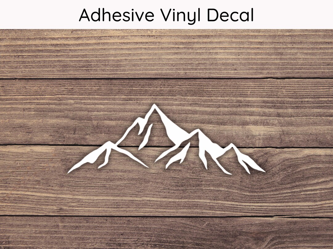 Mountain Decal, Mountain Sticker, Mountain Range Decal, Mountain Range ...