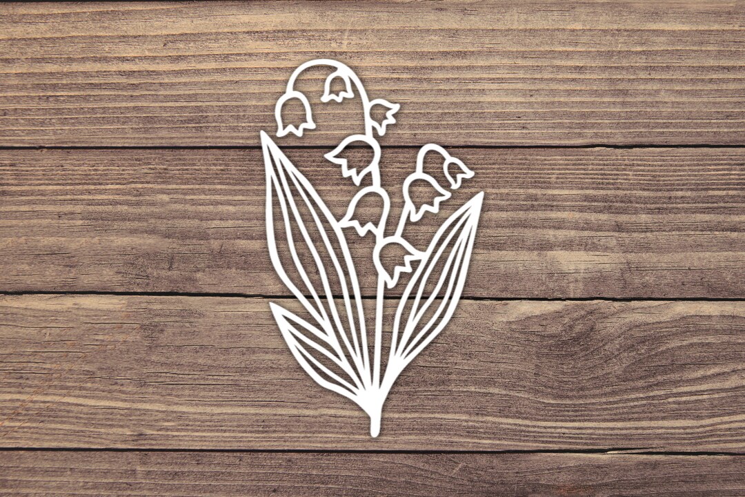 Lily of the Valley May Flower Decal, Birth Month Vinyl Decals, Floral ...