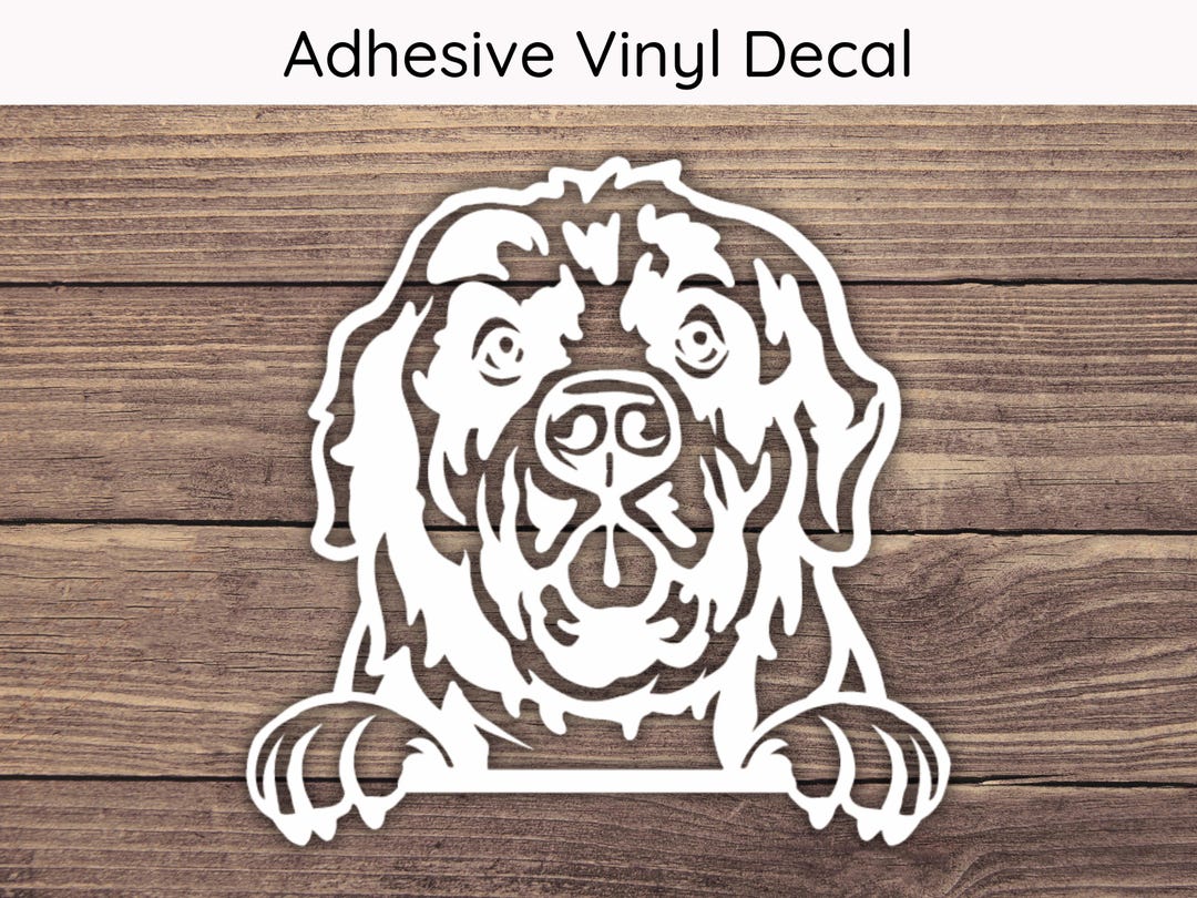 Newfoundland Peeking Decal, Newfie Decal, Dog Vinyl Decals, Puppy ...