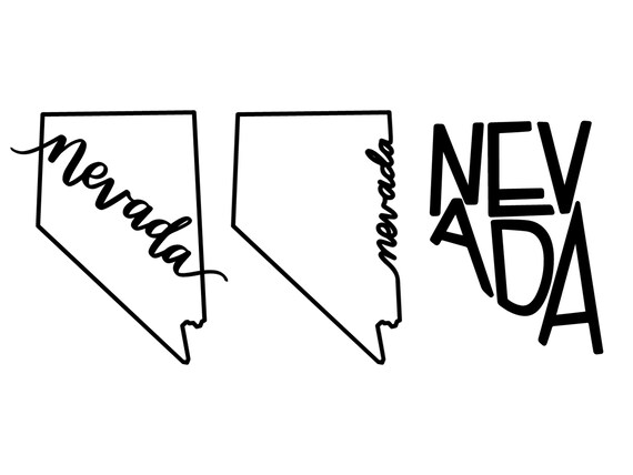 Nevada State Decal Multiple Sizes Car Decal Bumper - Etsy