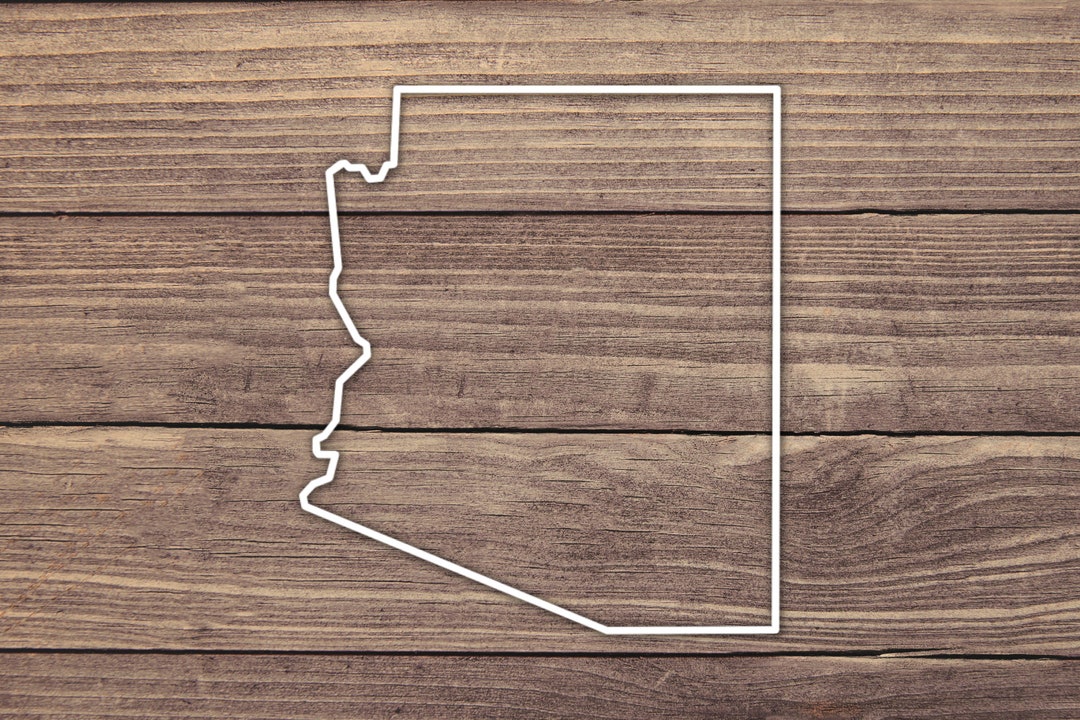Arizona Outline Decal Arizona Decal Arizona Sticker AZ - Etsy