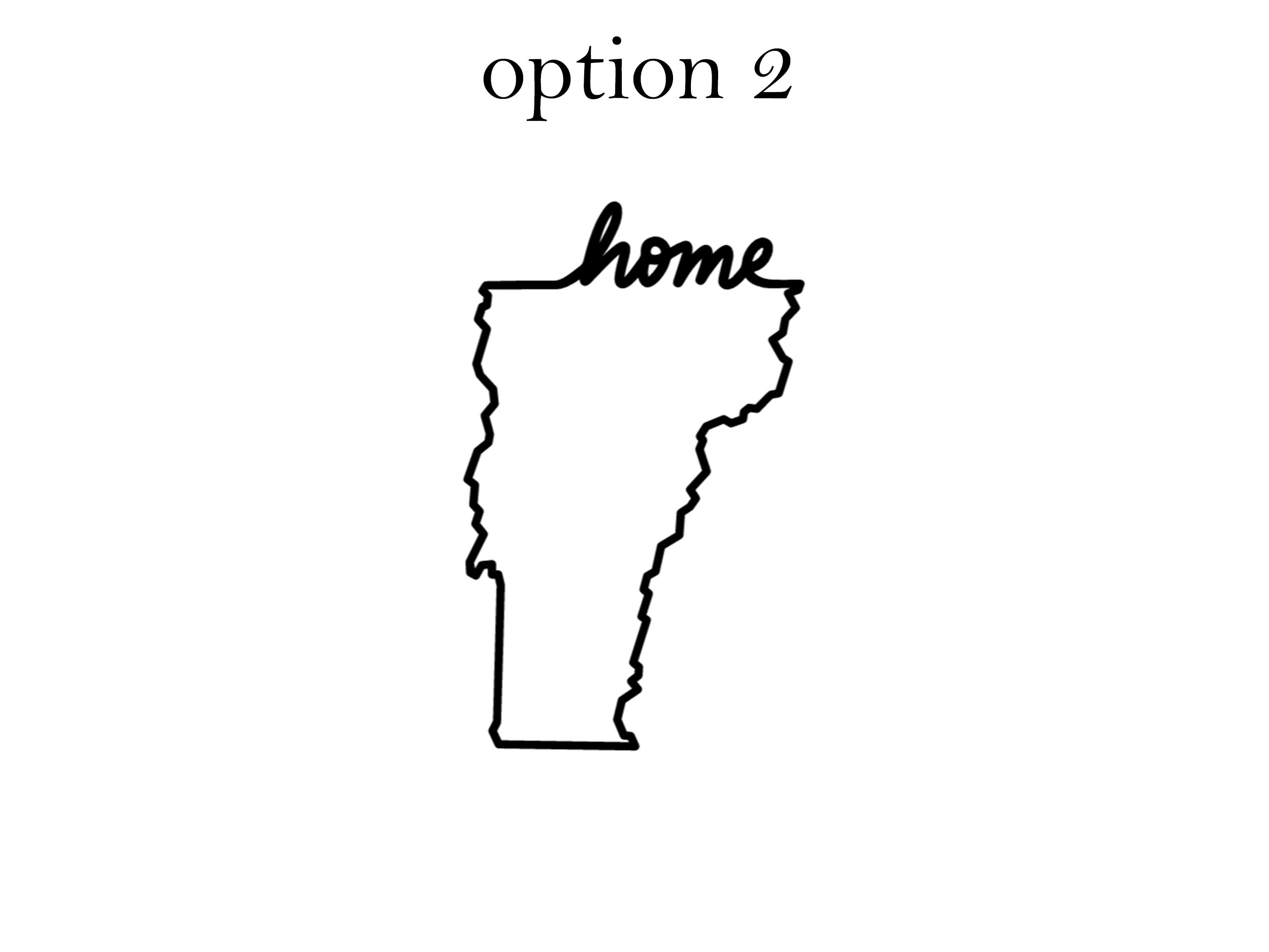 Vermont Home State Decal - Car Decal, Bumper Sticker, Laptop Sticker ...