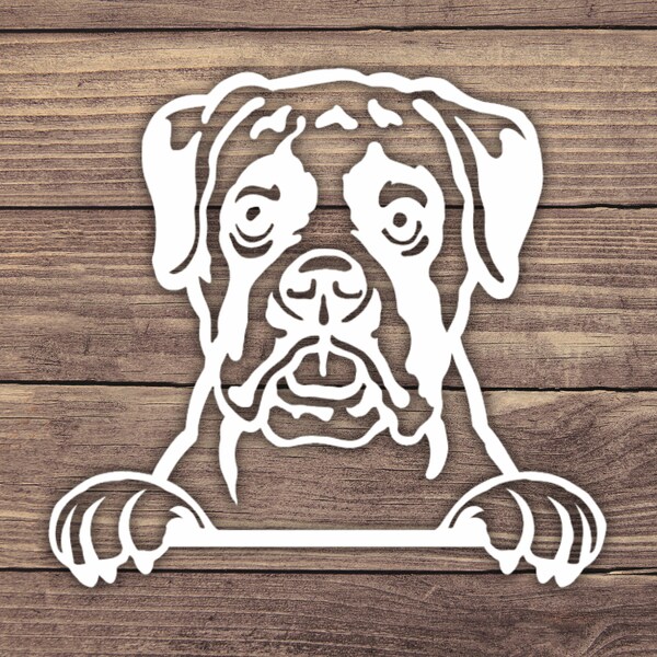 Boxer Dog Decal - Etsy