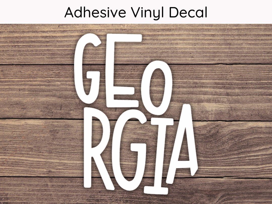 Georgia State Decal Design 3, Georgia State Sticker, Georgia Decal ...