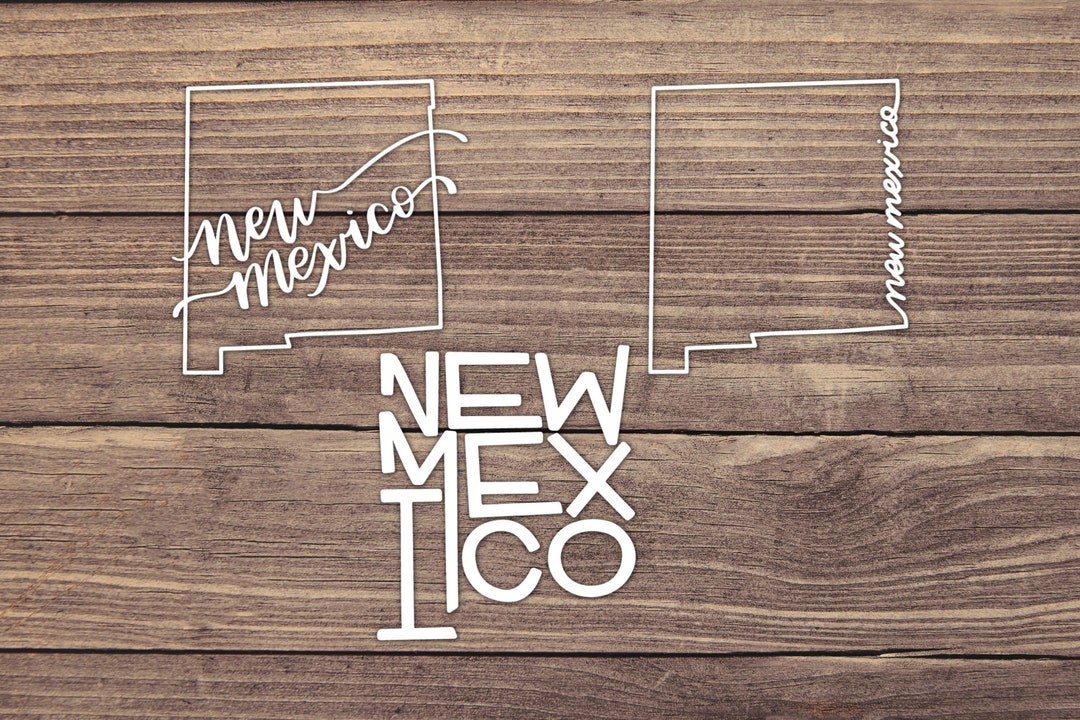 New Mexico State Decal - Multiple Sizes - Car Decal, Bumper Sticker ...